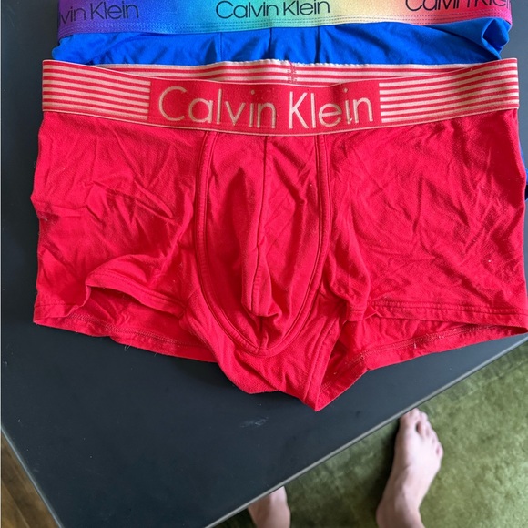 Calvin Klein | Underwear & Socks | Calvin Klein Red And Blue Boxer ...
